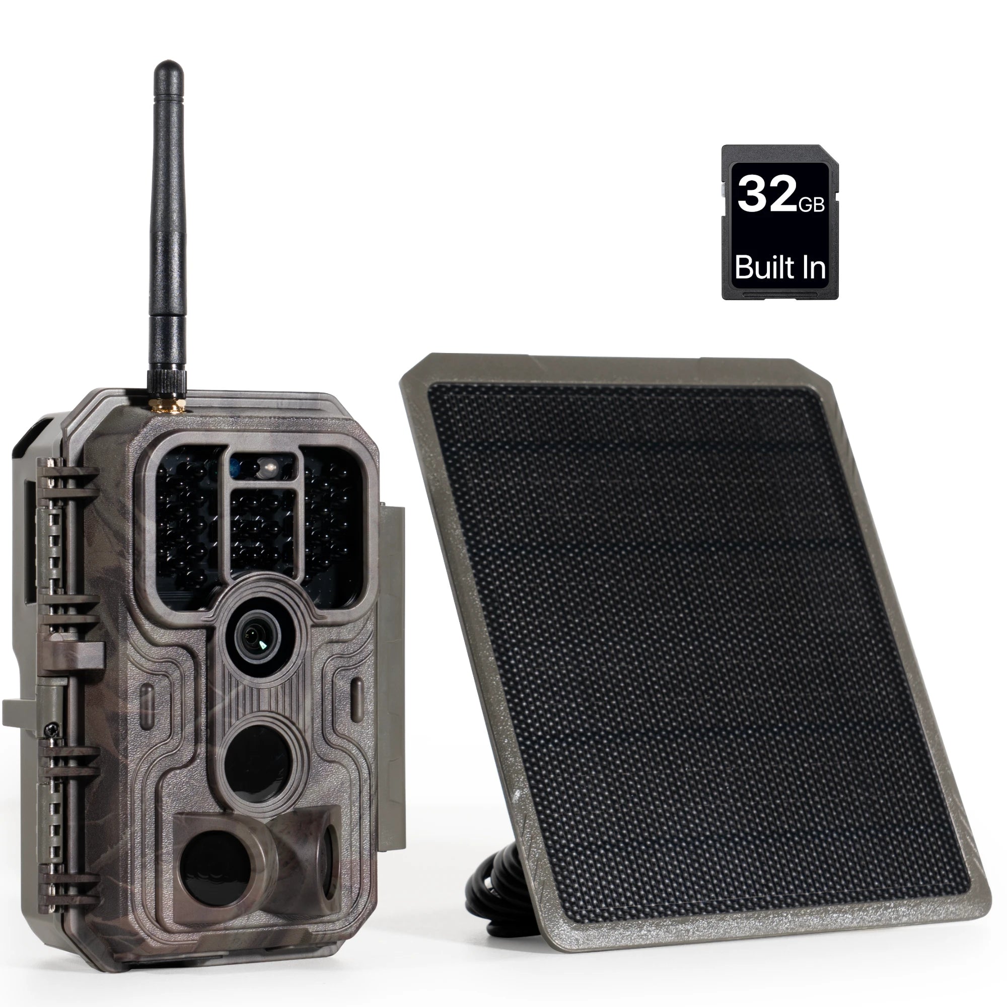 GardePro E9PMB With Solar Panel|Rechargeable Wi-Fi Trail Camera with ...