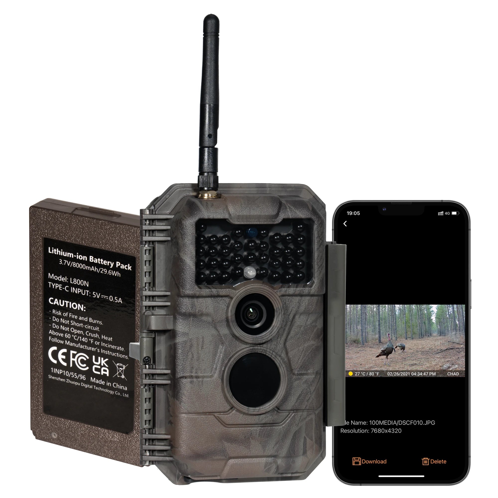 GardePro E6P Built-in 32GB Memory Wi-Fi Trail Camera